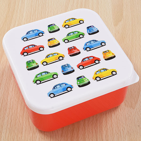 FIAT Nuova 500 Storage Container Lunch Box Italian Auto Parts Gadgets Store
