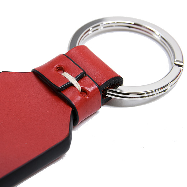 Ferrari Genuine Leather Base SF Key Ring (RED) : Italian Auto Parts ...
